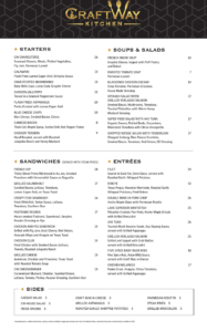 Menu - CraftWay Kitchen
